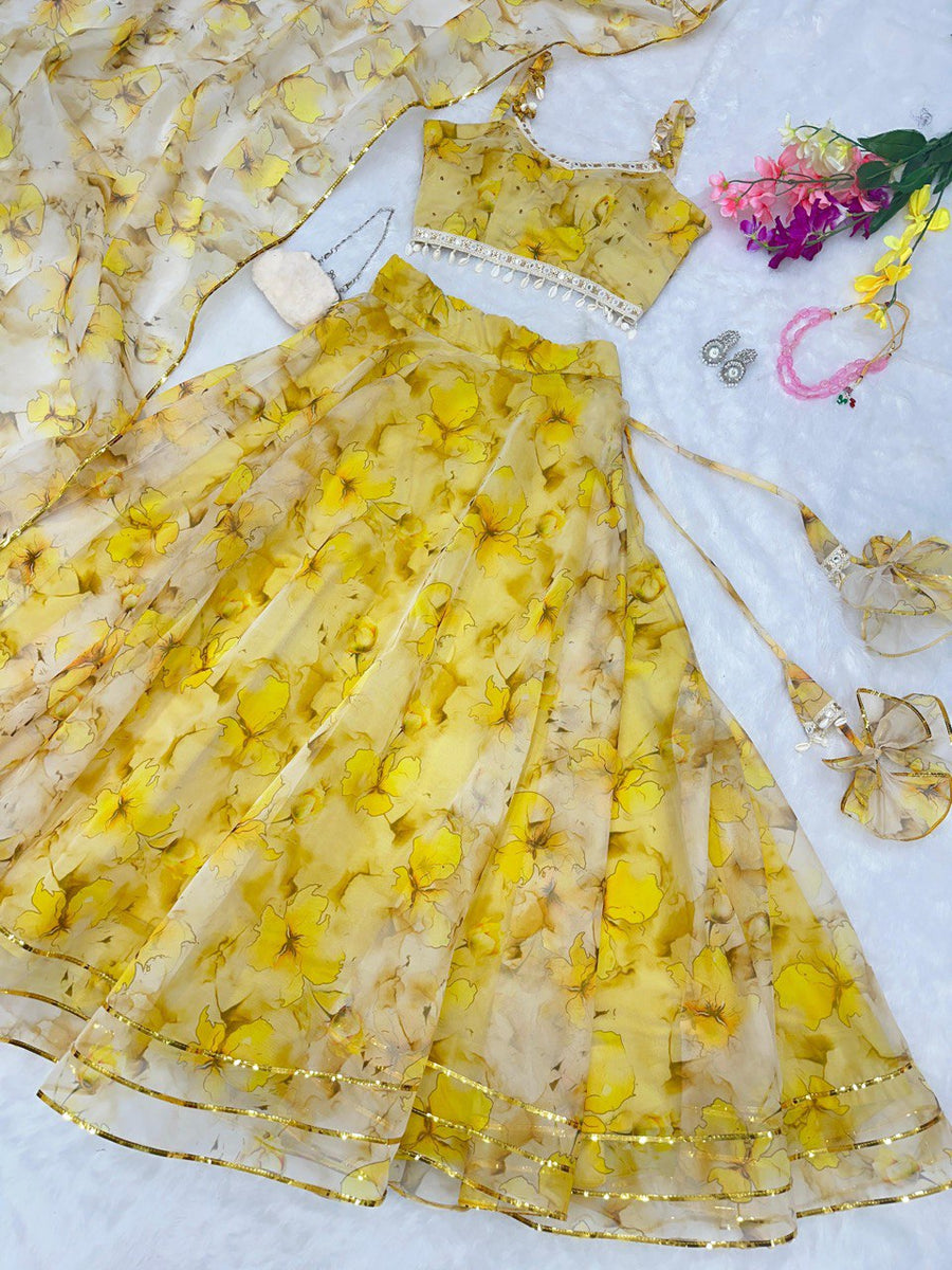 Exquisite Haldi Ceremony Outfit Modern Elegance with Handcra