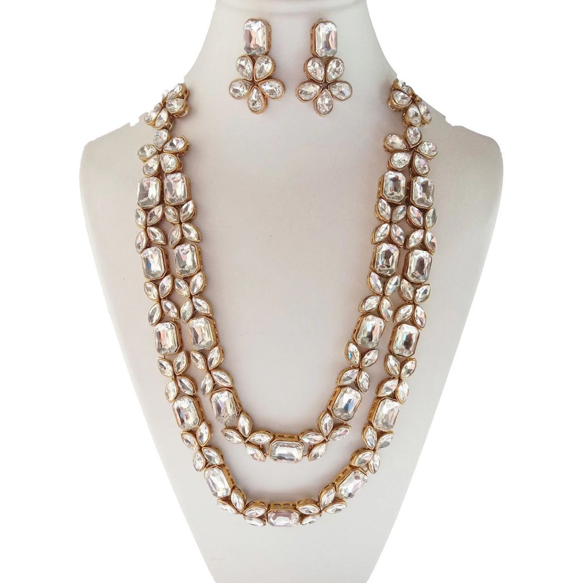 Golden color Alloy Jewel Set (HK00212)-Clothsvilla.com